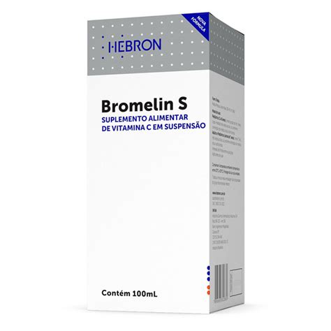 Bromelin S Frasco Com 100ml De Solução Oral P7896685302880 Bromelin S