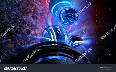big data connection complex data visual stock illustration 1966518967