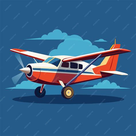 Cessna 210 Vector Illustration Premium Ai Generated Vector