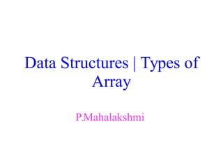 Arrays In Data Structures PPT