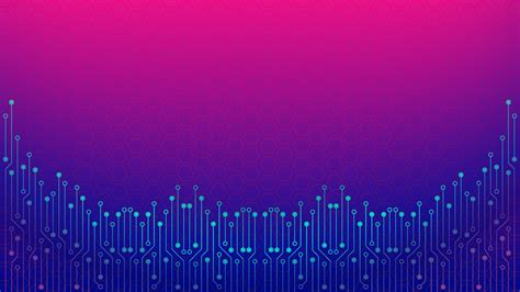 Cyberpunk Circuit Board Background Design Template Abstract Technology