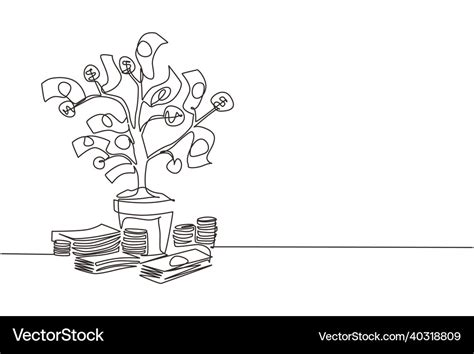 Money Tree Black And White Vinyl Wall Decal Money Tree Dollar Talisman
