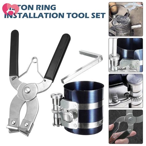3pcs Piston Ring Installer Piston Ring Plier Piston Ring Compressor