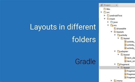 How To Store Layouts In Different Folders In Android Project