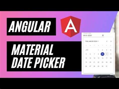 Angular Datepicker Mat Datepicker How To Use Angular Material Datepicker Angular