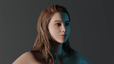 Realistic Female Samantha 3d Model Rigged Cgtrader