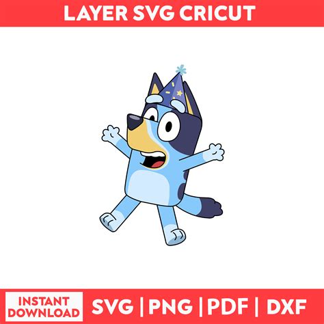 Bluey Dancing Birthday Svg Bluey Birthday Svg Png Pdf Dx Inspire Uplift