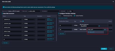 Configure Custom Partition Settings For A Real Time Synchronization Node Used To Synchronize