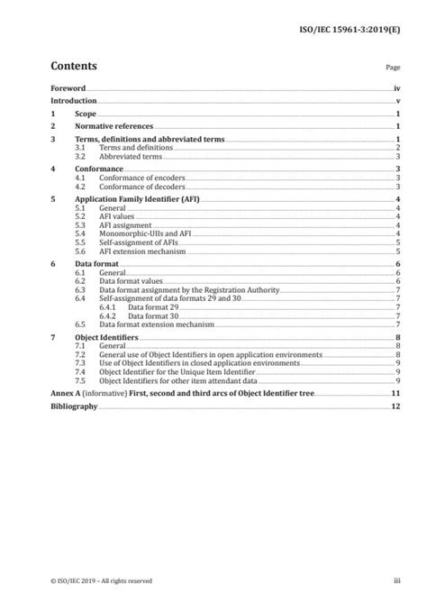ISO IEC 15961 3 2019 Information Technology Data Protocol For Radio Frequency Identification