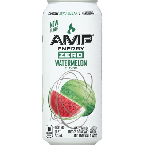 Amp Energy Drink Zero Watermelon Flavor Same Day Delivery Or Pickup