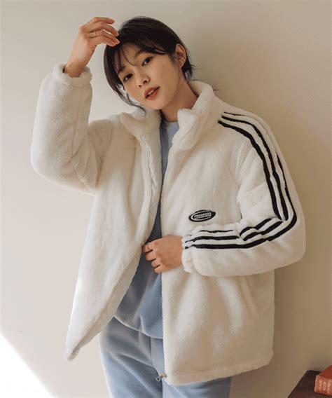 Set 포그니 밍크 점퍼 크로스백 세트 에이블리