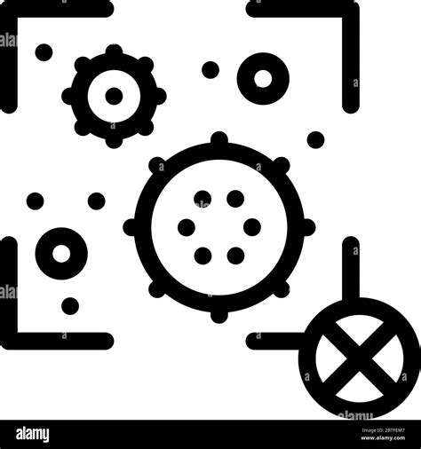 Virus Detection Icon Vector Outline Illustration Stock Vector Image And Art Alamy