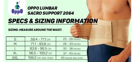 Oppo Elastic Back Support 2064 11 Sacro Lumbar Support Shopee Malaysia
