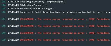 Nuget Package Restore From A Private Feed To Jenkins Workspace Errors