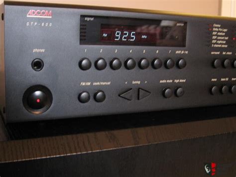 Adcom Gtp 600 Surround Sound Tuner Pro Logic 5 1 Pre Amp Photo 265021 Canuck Audio Mart