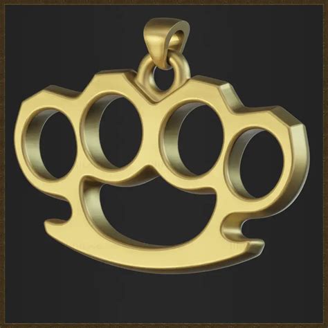 Brass Knuckles Jewelry 3d Print Model