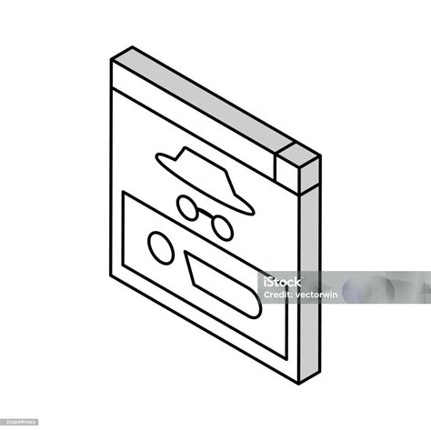 기밀 보안 시스템 아이소 메트릭 아이콘 벡터 일러스트 레이 션 데이터에 대한 스톡 벡터 아트 및 기타 이미지 데이터 데이터베이스 도둑 Istock