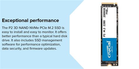 Crucial Tb P D Nand Nvme Pcie M Ssd Up To Mbps Reading Speed Black Ct P Ssd Tb