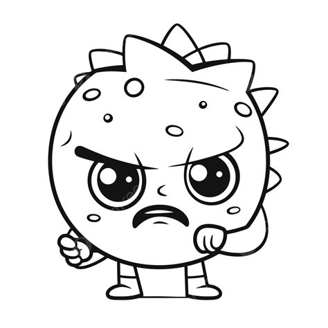 만화 화가 작은 괴물 캐릭터 일러스트 색칠 페이지 개요 스케치 드로잉 벡터 캐릭터 일러스트 만화 일러스트 드로잉 일러스트 Png 일러스트 및 벡터 에 대한 무료