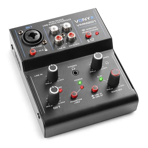 VONYX VMM CH MUSIC MIXER BT USB INTERFACE Stage One