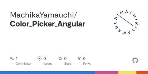 Github Machikayamauchicolorpickerangular