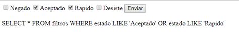 Html Construir Consulta De Acuerdo A Checkbox Seleccionados Phpmysql Stack Overflow En Español