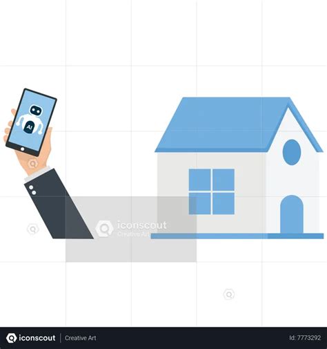 Best Smart Home Automation With Ai Chatbot Illustration Download In Png And Vector Format