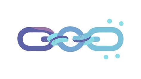 Simple Three Link Chain Icon Connection And Strength Vector Vector Design Generative Ai Stock