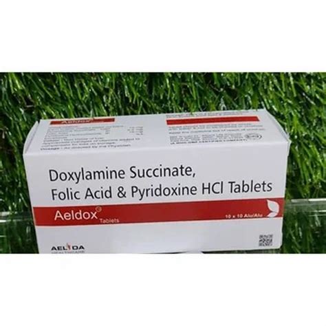 Doxylamine Succinate Folic Acid Pyridoxine Hcl Tablets For Hospital At Rs 800 Box In Ambala