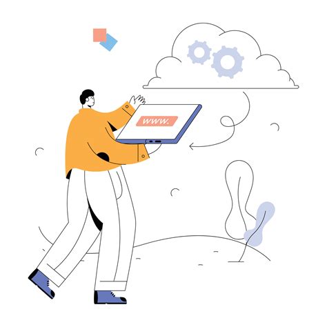 A Well Designed Flat Illustration Of Cloud Optimization 11132351 Vector Art At Vecteezy