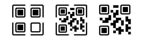 Qr Code Icon Set Qr Scanner Qr Code Symbol In Square Barcode Symbol