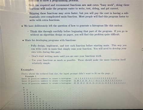 solved problem a histograms but sideways in lecture we saw
