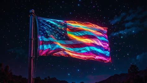 Flat Design Grunge American Flag Background Usa Pride Freedom