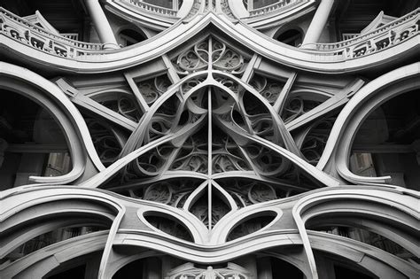 Premium Photo Symmetrical Architecture Banner Modern Geometric Shapes Background