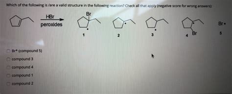 solved which of the following is are a valid structure in