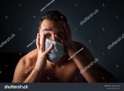 Naked Man Medical Mask One On Stock Photo Shutterstock