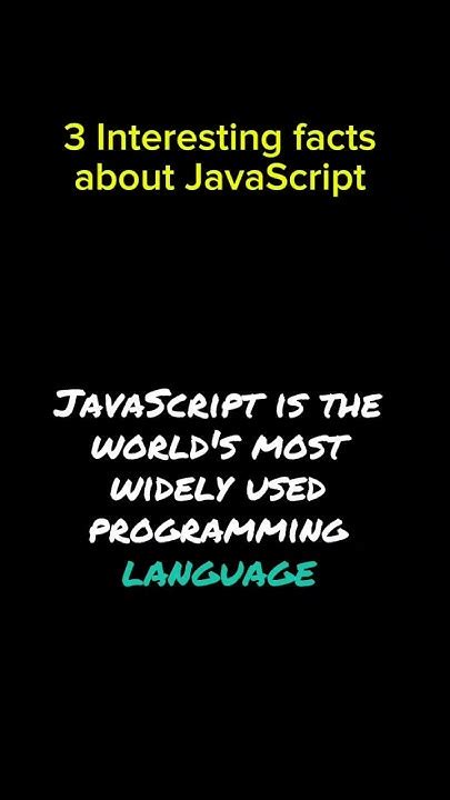3 Most Interesting Facts About Javascript Ai Tech Javascript Coding
