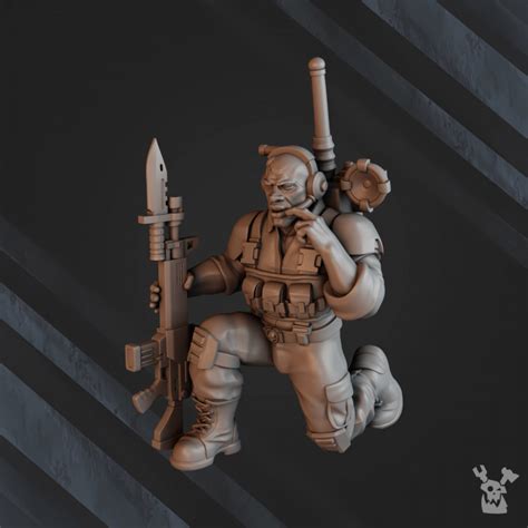 3d Printable Green Hell Division Commando Squad By Dakkadakkastore