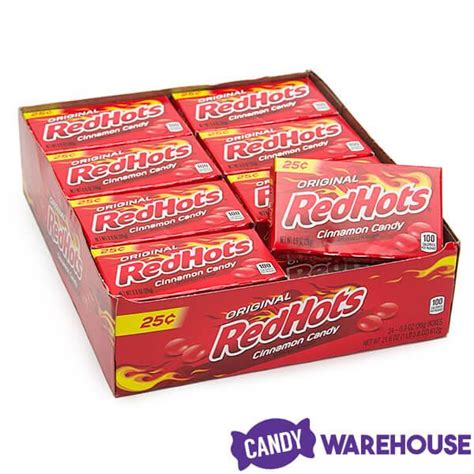 Red Hots Candy Mini Packs 24 Piece Box Bestcandyshop