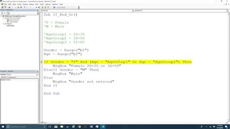 VBA IF AND OR Statements YouTube