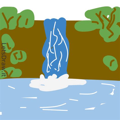 How To Draw Waterfall Orief Hxe Png LetsDrawIt