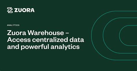 Zuora Warehouse Access Centralized Data And Powerful Analytics Zuora