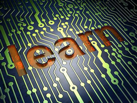 Education Concept Circuit Board With Word Learn Elearning Knowledge