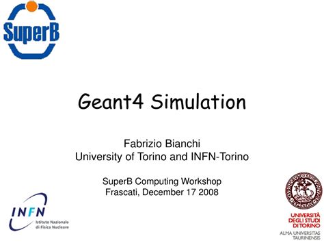 Ppt Enhancing Superb Computing Geant4 Simulation And Detector