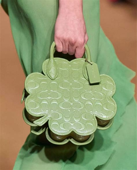 Coach Fall 2023 Green Shamrock Bag Fancy Bags Pretty Bags Luxury