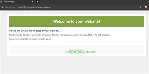 How To Install Ispconfig Control Panel On Ubuntu Computingforgeeks