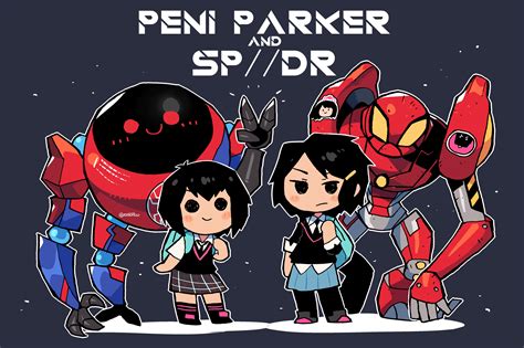 Peni Parker And Spdr Marvel And 4 More Drawn By Rariattoganguri