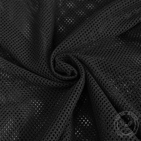 Diamond Shaped Mesh See Through Mens Shirt Gthic