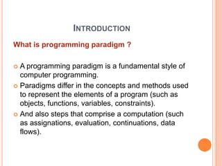 Programming Paradigm PPTX