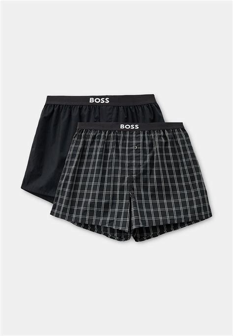 Трусы 2 шт. Boss 2P Boxer Shorts EW, цвет: черный, RTLADN216101 ...